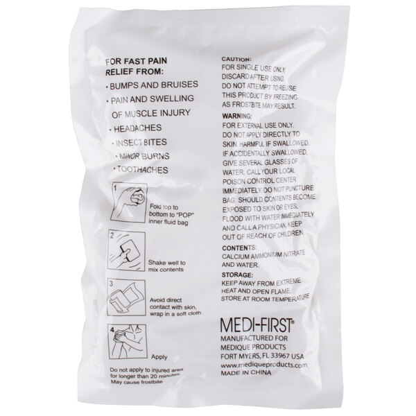 Medique 70201 Medi-First 5" x 9" Instant Ice Pack / Cold Compress
