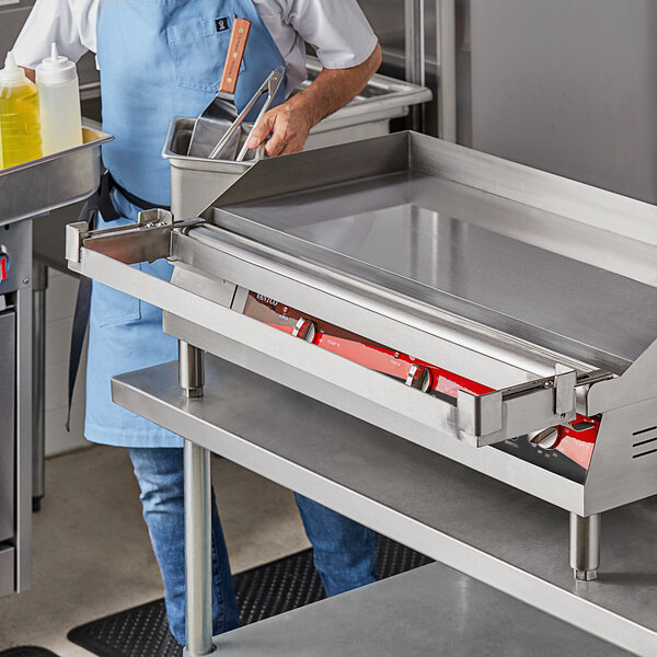 Universal 36" Griddle Condiment / Ingredient Rail