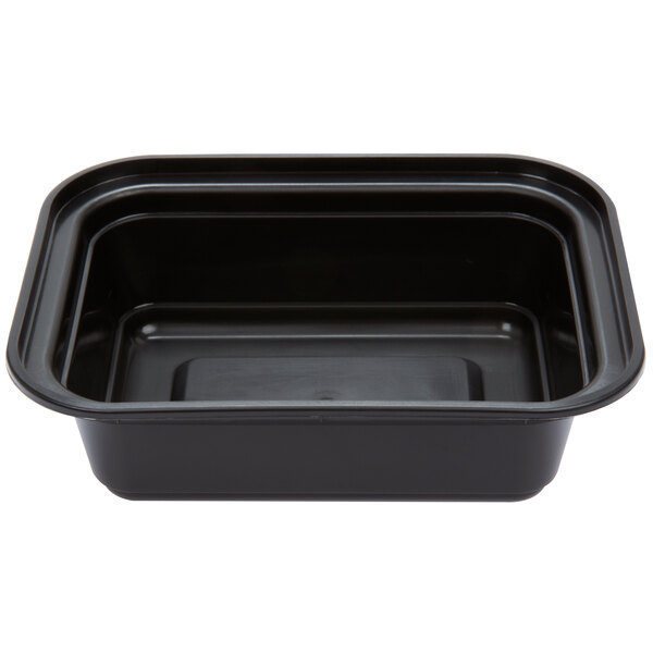 Pactiv Newspring NC-818-B 12 oz. Black 4 1/2" x 5 1/2" x 1 3/4 ...