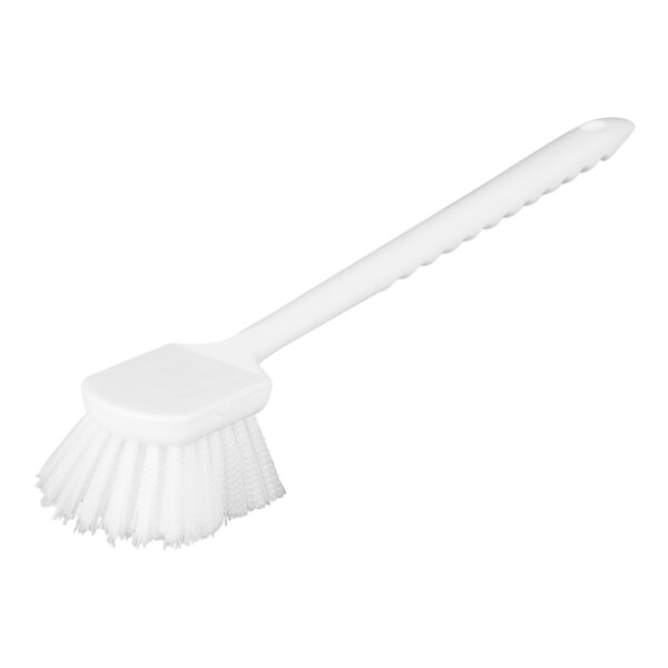 Carlisle 4050000 Sparta 20" White Floating Utility / Pot Scrub Brush