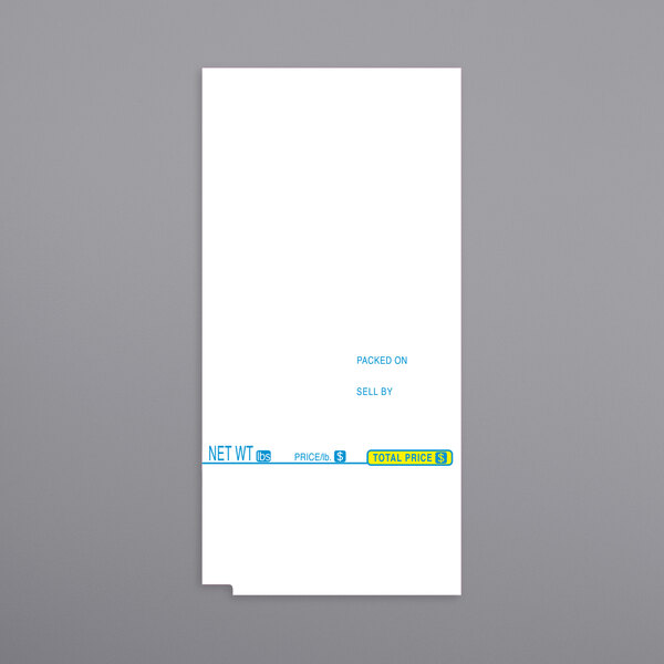 Tec 1685 57 mm x 112.7 mm White Pre-Printed Equivalent Scale Label Roll ...