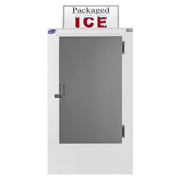 Leer 30CS-R290 36" Outdoor Cold Wall Ice Merchandiser with Straight ...