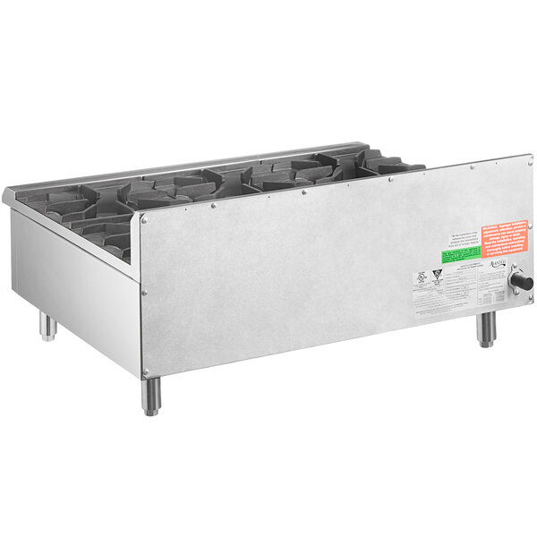 Avantco Chef Series CAG-R-6-36 36" 6 Burner Gas Countertop Range ...