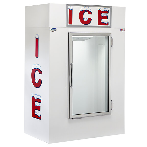 Leer 40AG-R290 51" Indoor Auto Defrost Ice Merchandiser with Straight ...