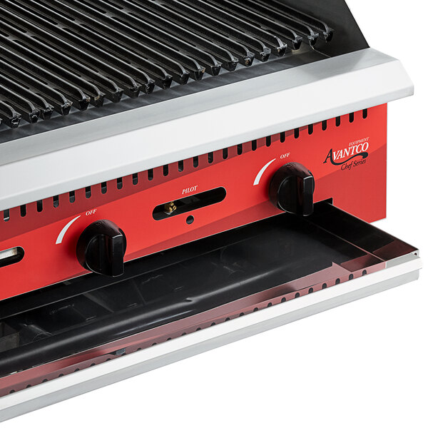 Avantco Chef Series CAG-36-RC 36" Gas Countertop Radiant Charbroiler ...