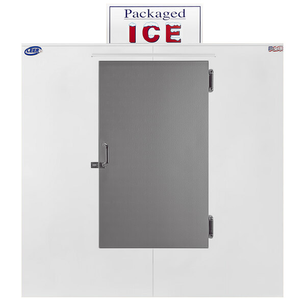 Leer 65CS-R290 64" Outdoor Cold Wall Ice Merchandiser with Straight ...
