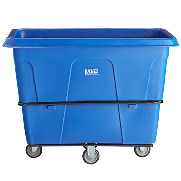 Lavex Industrial 20 Cubic Foot Blue Cube Truck (1200 lb. Capacity)