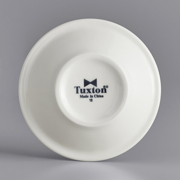 Tuxton TRE-011 Reno / Nevada 4.5 oz. Eggshell China Fruit Dish - 36/Case