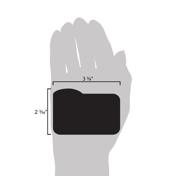 Rectangular 3 3/8" x 2 5/16" Chalkboard Write-On Deli Tag - 50/Pack