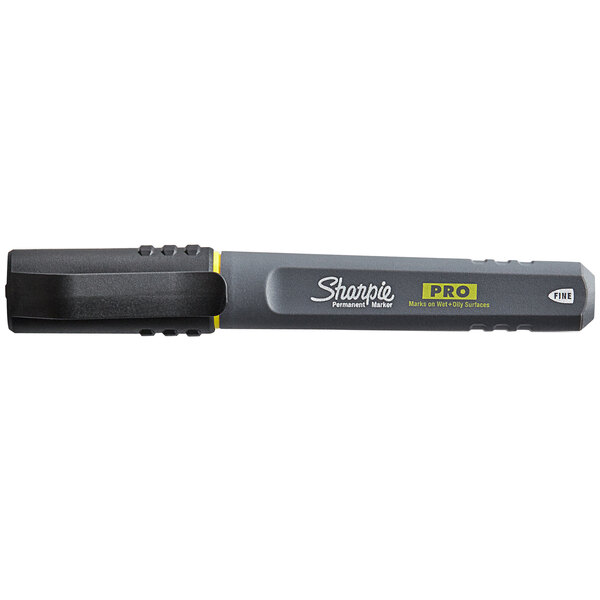 Sharpie 2017818 Pro Black Fine Bullet Tip Permanent Marker - 12/Pack