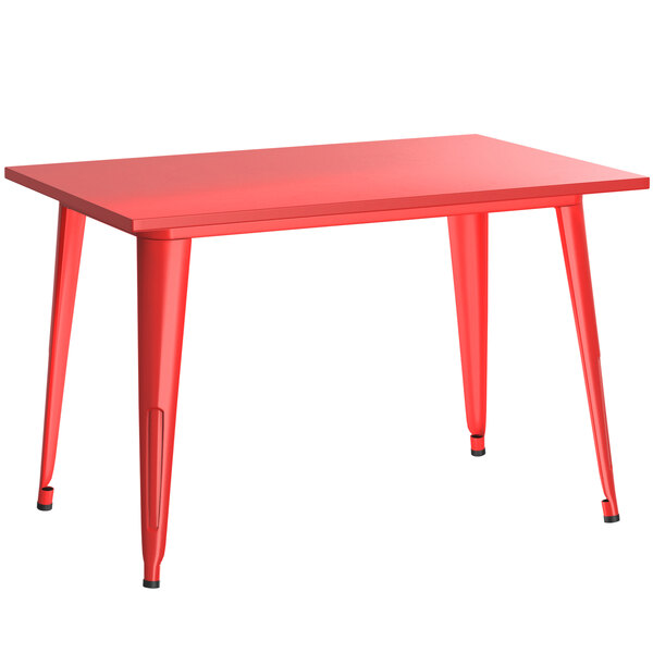 Lancaster Table & Seating Alloy Series 48" x 30" Ruby Red Standard ...