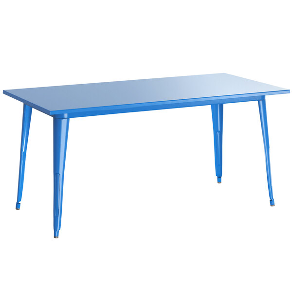 Lancaster Table & Seating Alloy Series 63" x 31 1/2" Blue Standard ...