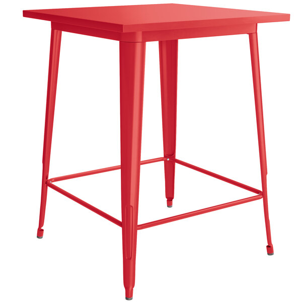Lancaster Table & Seating Alloy Series 32" x 32" Ruby Red Bar Height ...