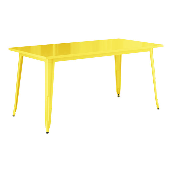 Lancaster Table & Seating Alloy Series 63" x 31 1/2" Yellow Standard ...