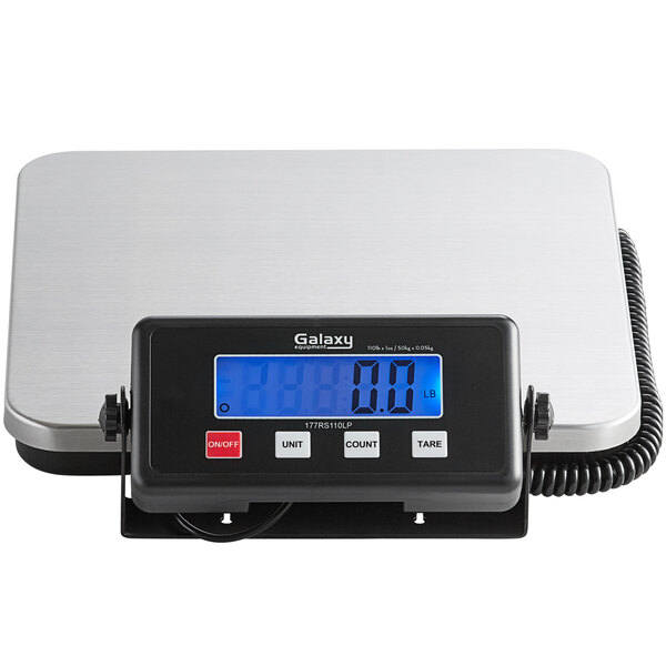 Galaxy RS110LP 110 lb. Low-Profile Digital Receiving Scale with Remote ...