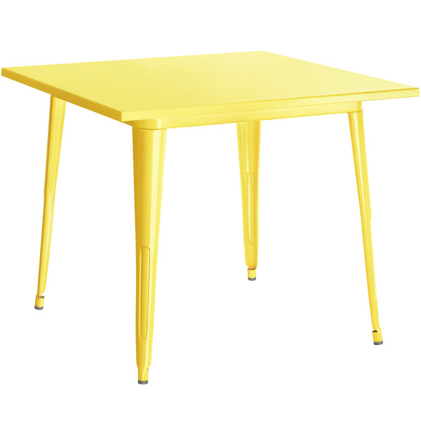 Lancaster Table & Seating Alloy Series 24" x 24" Yellow Standard Height ...