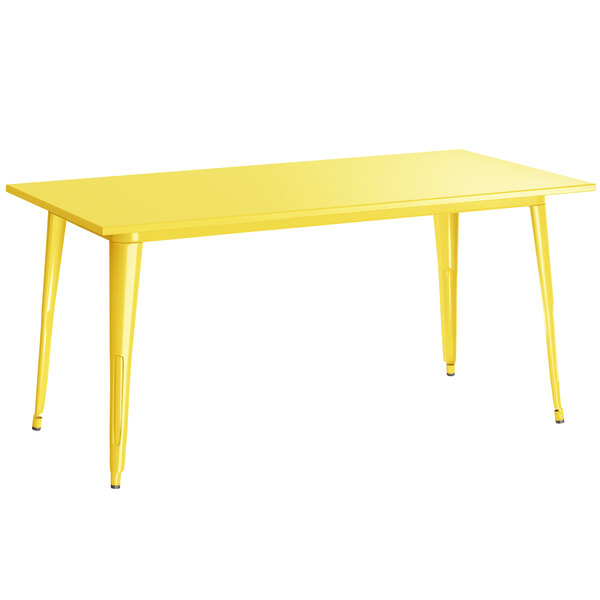 Lancaster Table & Seating Alloy Series 63" x 32" Yellow Standard Height ...