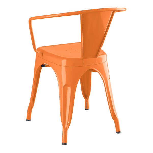 Lancaster Table & Seating Alloy Series 31 1/2" x 31 1/2" Amber Orange ...