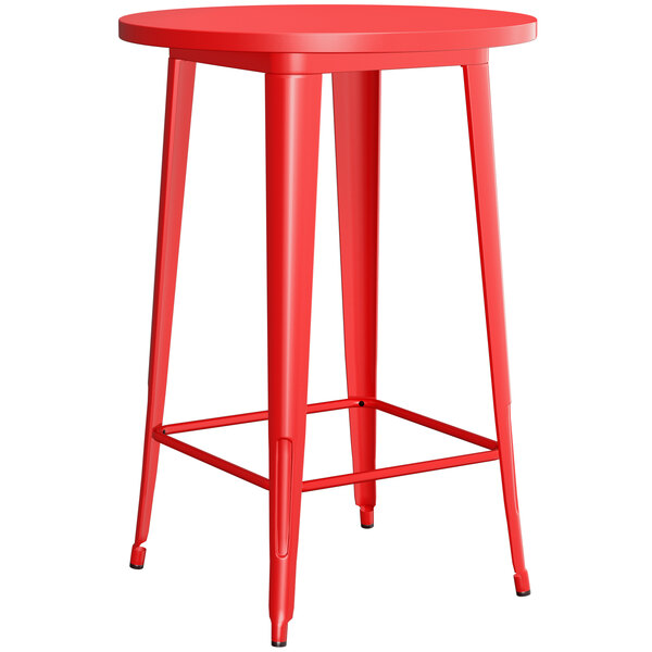 Lancaster Table & Seating Alloy Series 30" Round Ruby Red Bar Height ...