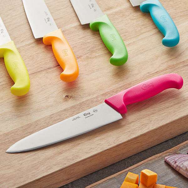 Choice 8" Chef Knife with Neon Green Handle