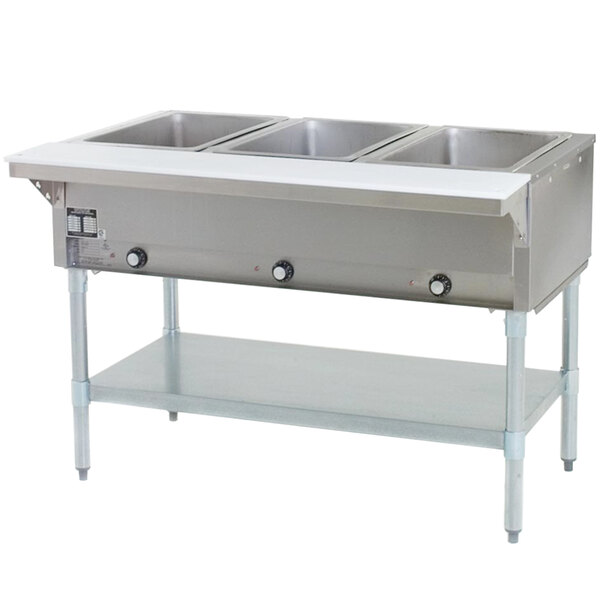 Eagle Group SHT3 Natural Gas Steam Table Three Pan - All Stainless ...