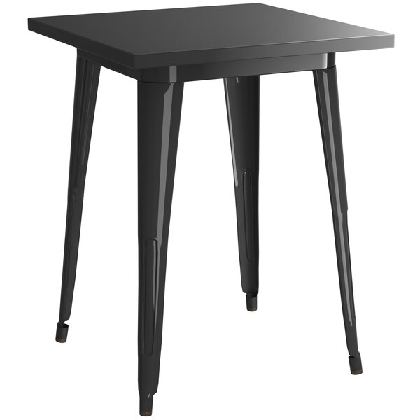 Lancaster Table & Seating Alloy Series 24" x 24" Black Dining Height ...