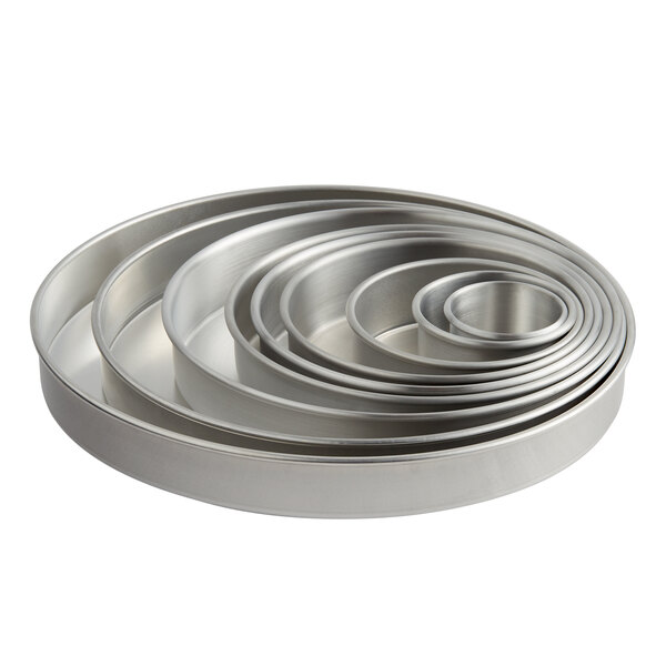 Choice 12" x 2" Round Straight-Sided Aluminum Cake Pan