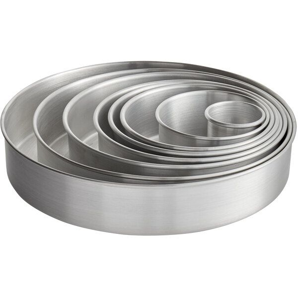 Choice 16" x 3" Round Straight Sided Aluminum Cake Pan