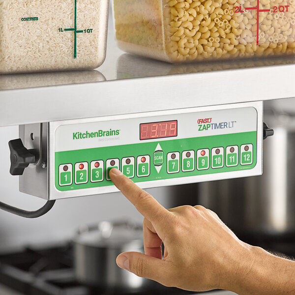 Kitchen Brains ZAP LT Digital 12-Product Timer (120V)