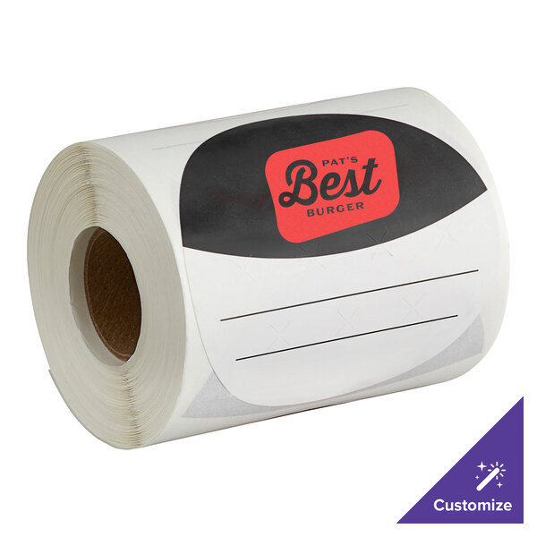 Choice TamperSafe 3" Round Customizable Black Paper Tamper-Evident ...