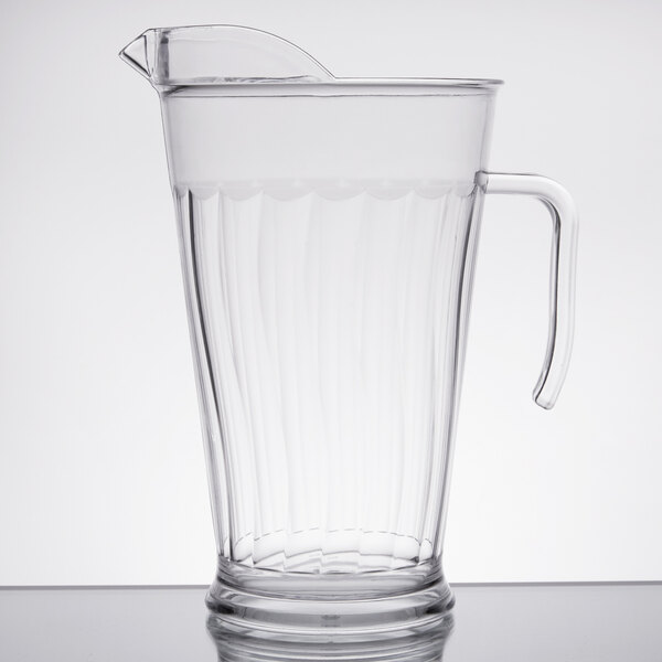 Fineline Platter Pleasers 3402-CL 60 oz. Clear Plastic Pitcher - 12/Case