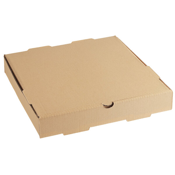 Choice 12" x 12" x 2" Kraft Customizable Corrugated Plain Pizza Box ...