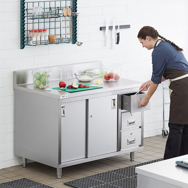 Regency 30" x 48" 16 Gauge Type 304 Stainless Steel Enclosed Base ...