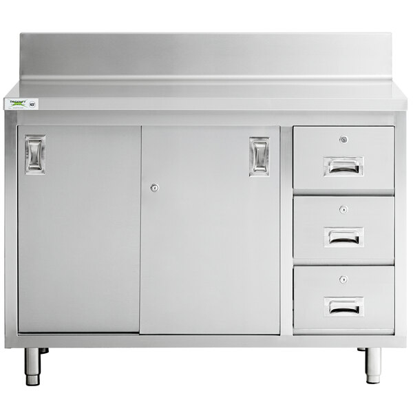 Regency 24" x 48" 16 Gauge Type 304 Stainless Steel Enclosed Base ...