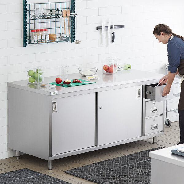 Regency 30" x 72" 16 Gauge Type 304 Stainless Steel Enclosed Base ...