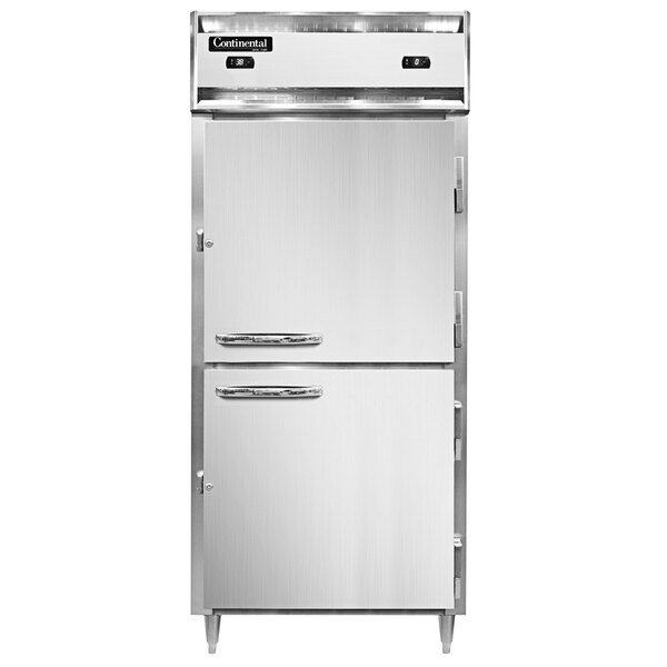 Continental Refrigerator D1RFX-SS-HD 36" Solid Half Door Extra-Wide ...