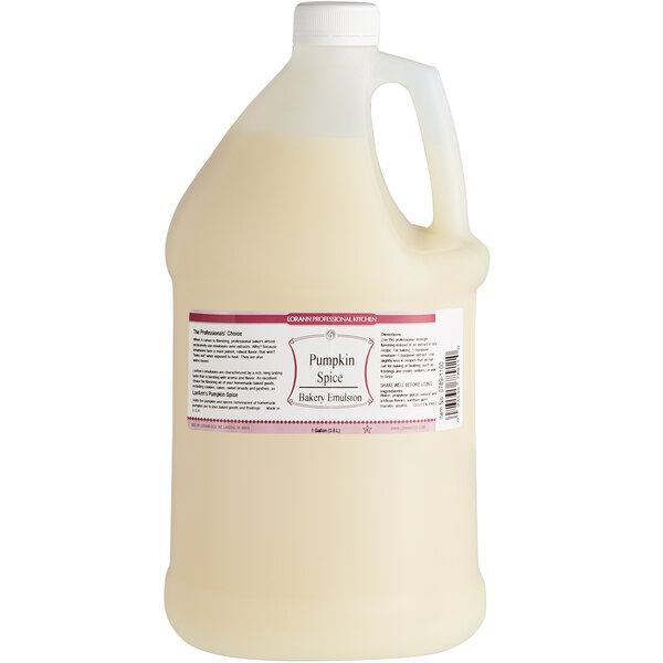 LorAnn Oils 1 Gallon Pumpkin Spice Bakery Emulsion