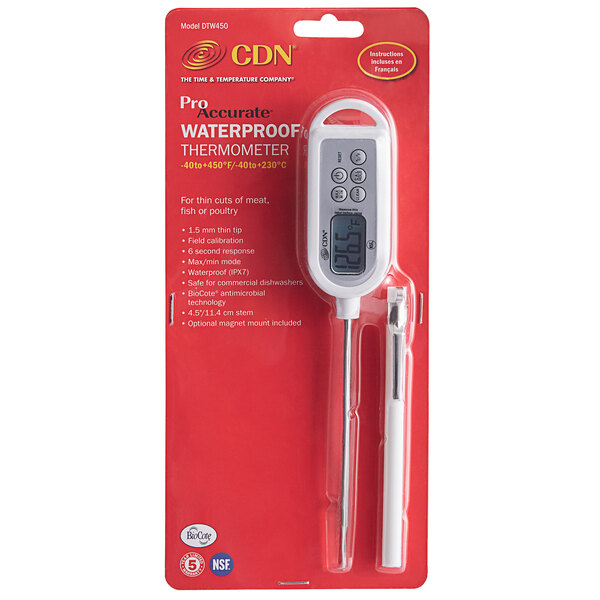 CDN DTW450 ProAccurate 4 1/2" Digital Waterproof Pocket Probe ...
