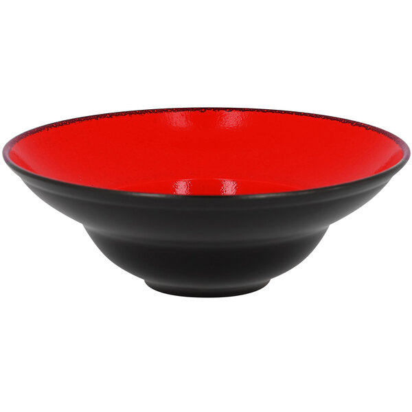 RAK Porcelain FRCLXD23RD Fire 9 1/16" Red Round Extra Deep Porcelain ...