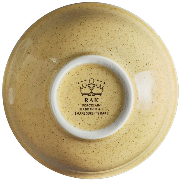 RAK Porcelain GNNNBW10CB Genesis Glossy 5.4 oz. Creme Brule Round ...