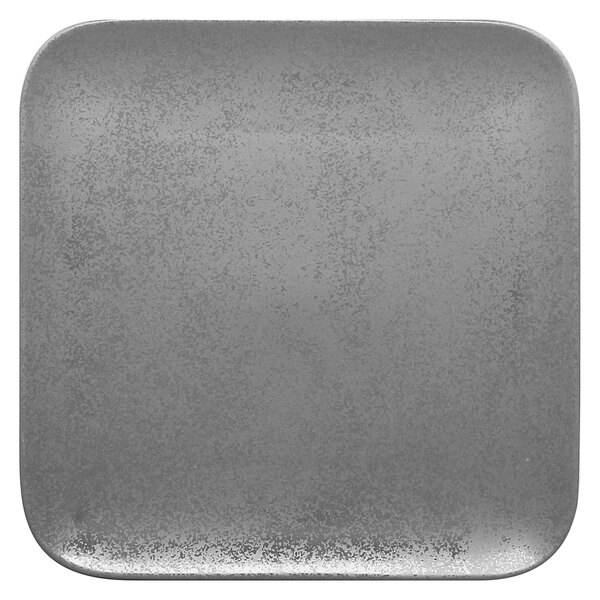 RAK Porcelain SHAUSP22 Shale 8 5/8" Grey Square Coupe Porcelain Plate ...