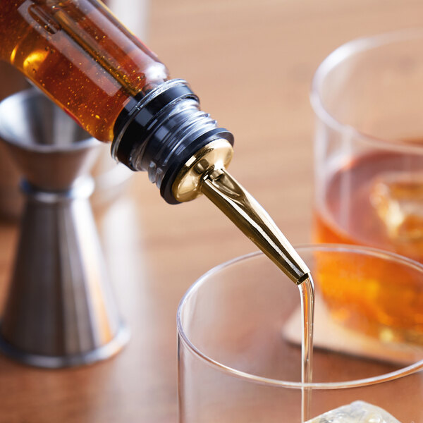 American Metalcraft Gold Stainless Steel Tapered Liquor Pourer - TPRG ...