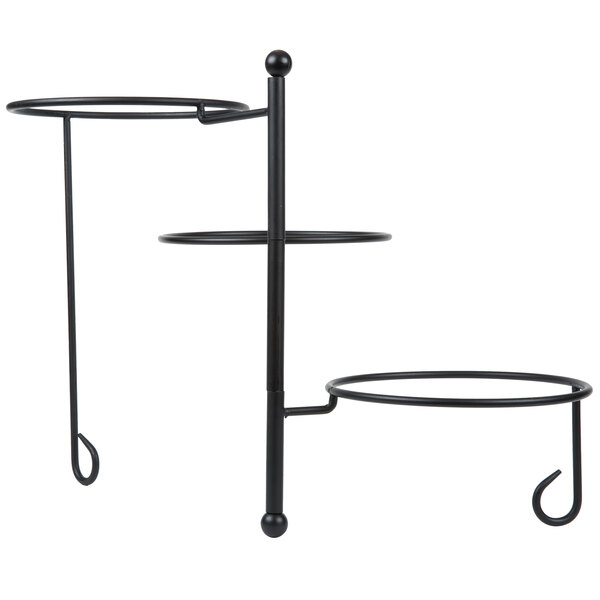 American Metalcraft TTRS3 Ironworks Three-Tier Foldable Round Display Stand
