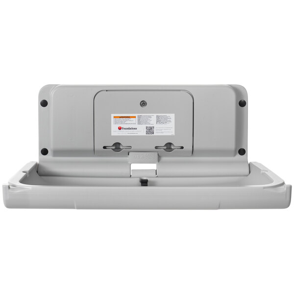 Foundations 200-EH-01 Ultra Gray Horizontal Baby Changing Station ...