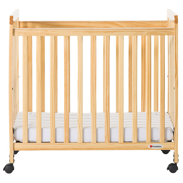 Foundations 1631040 SafetyCraft 24" x 38" Natural Compact Slatted Wood ...