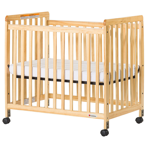 Foundations 1631040 SafetyCraft 24" x 38" Natural Compact Slatted Wood ...