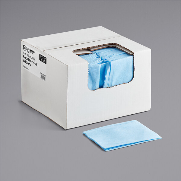 Choice Heavy Duty 13 1/2" x 20" Blue Medium-Duty Antimicrobial ...