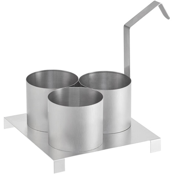 Paragon Equivalent 4025 Triple 4 1/2" Funnel Cake Mold Ring with Base Plate