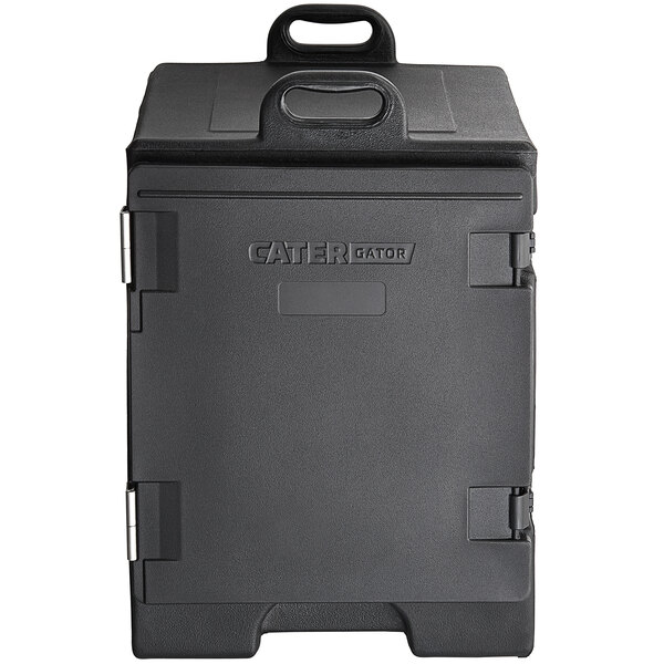 CaterGator Black Front Loading Insulated Food Pan Carrier with Vigor ...