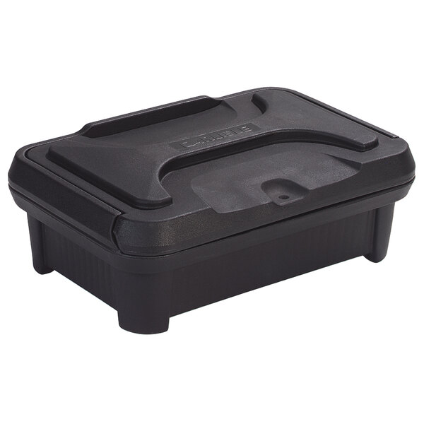 Carlisle XT140003 Cateraide™ Slide 'N Seal™ Black Top Loading 4" Deep ...